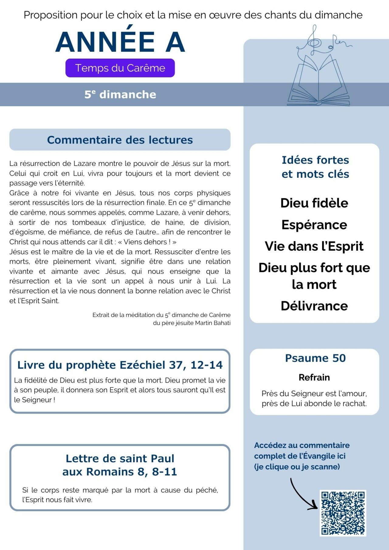 Propositions pour le choix et la mise en œuvre des chants du dimanche ...